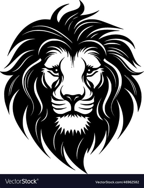 Lion Face Silhouette