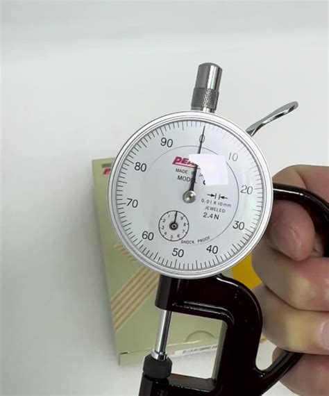 Japan Peacock Applied Dial Thickness Gauge 001mm Type Range 0 10mm G 2