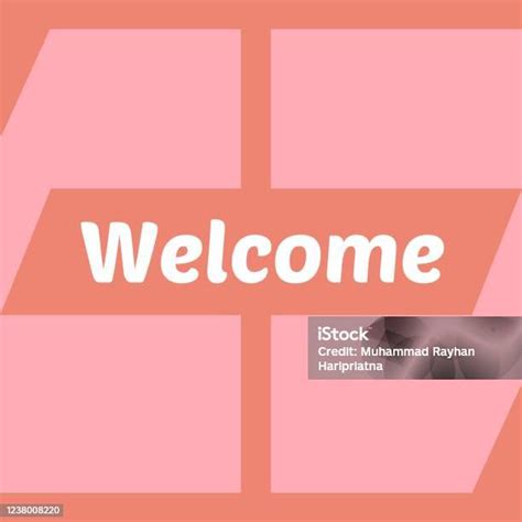 환영 텍스트 웰컴캘리그래픽 간단한 로고배너 포스터 및 스티커 개념에 대한 레터링 벡터 일러스트레이션 기포에 대한 스톡 벡터 아트