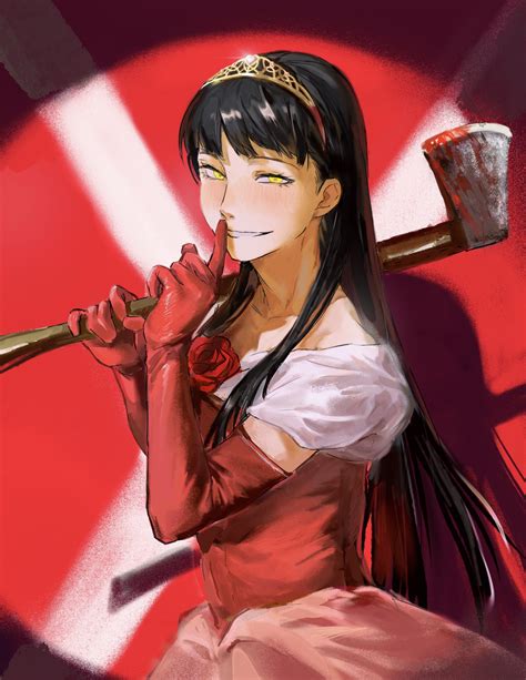 Wss Amagi Yukiko Shadow Yukiko Persona Persona 4 Highres 1girl