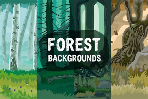 Forest 2d Game Backgrounds