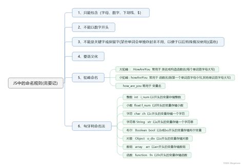 前端总结06js中的命名规则需要记 Csdn博客