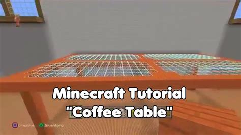 Minecraft Pixel Art Tutorial Coffee Table Youtube