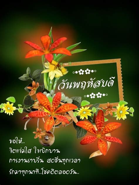 วันพฤหัสบดี🌿🧡 ในปี 2023 ฝันดีราตรีสวัสดิ์ การให้กำลังใจ วันพฤหัสบดี