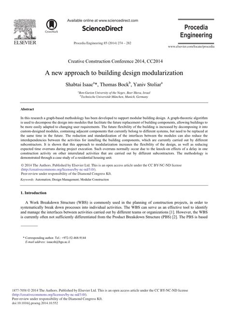 Pdf A New Approach To Building Design Modularization