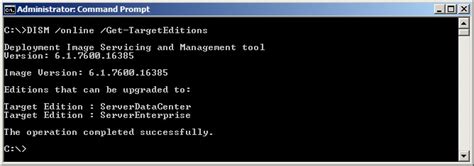 Commandline Shows Windows Upgrade Path Icewolf Blog
