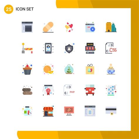25 Flat Color Concept For Websites Mobile And Apps Office Browser Man