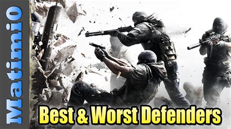 Best And Worst Defender Operators Rainbow Six Siege Youtube