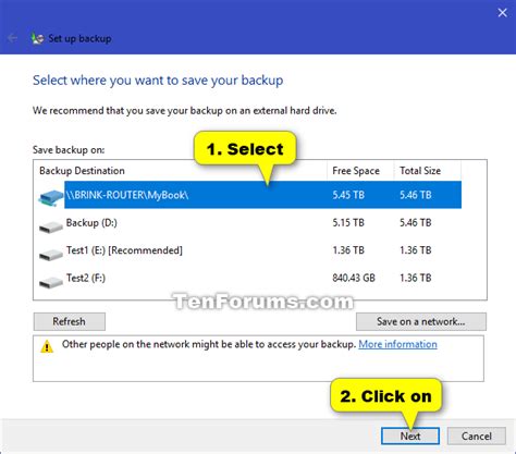 Setup Windows Backup In Windows 10 Tutorials