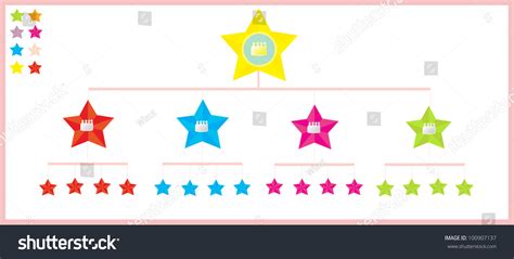 Colorful Star Flowchart Vector Stock Vector Royalty Free Shutterstock