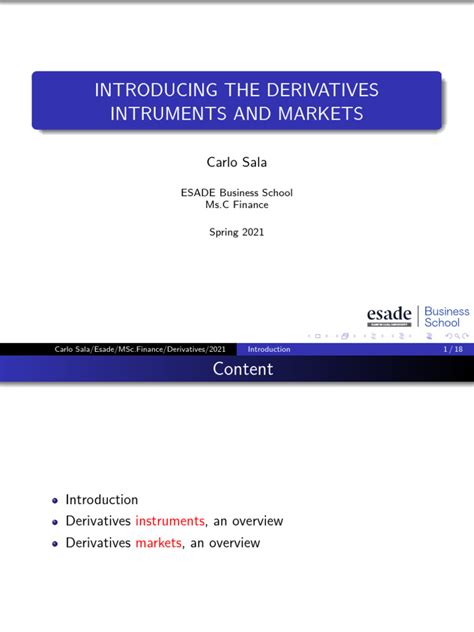 Introduction Pdf Derivative Finance Option Finance