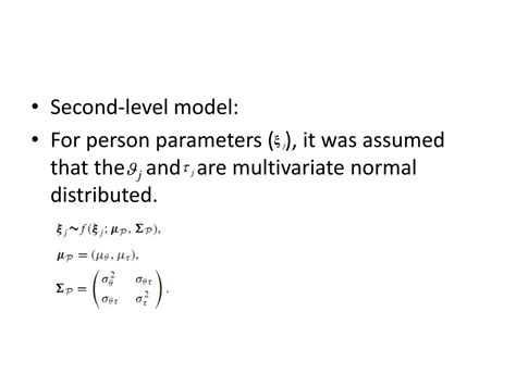 Ppt A Hierarchical Framework For Modeling Speed And Accuracy On Test