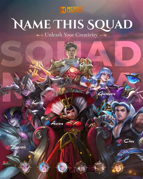 Mobile 🤔if These 6 Heroes Formed A Squad What Creative Name Would