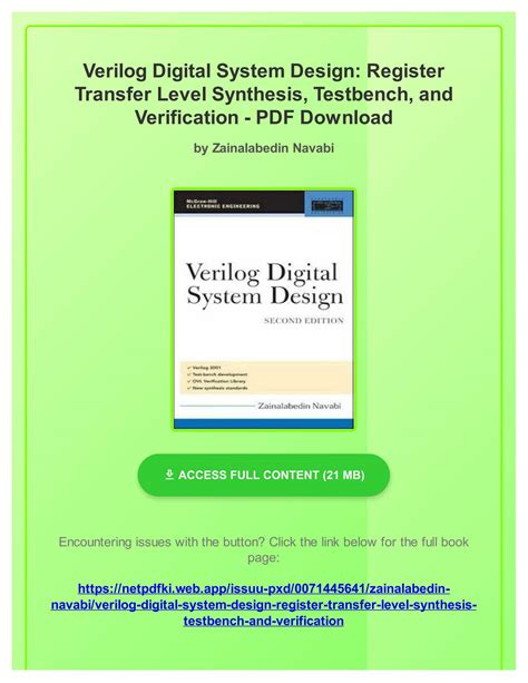 Ebook Verilog Digital System Design Register Transfer Level