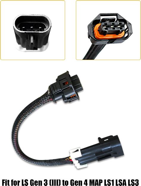 Buy Gen To Gen Map Sensor Adapter Harness LS MAP Sensor Wire Harness Adapter Gen