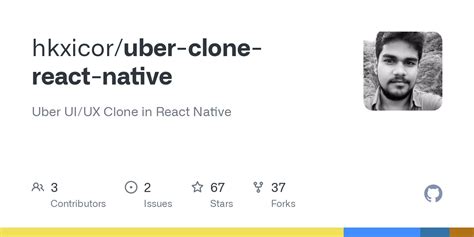 GitHub Hkxicor Uber Clone React Native Uber UI UX Clone In React Native