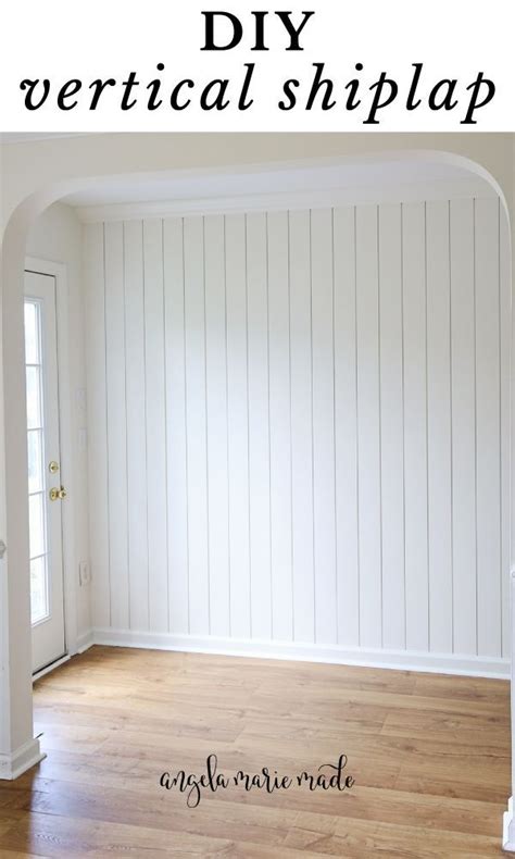 Easy Diy Vertical Shiplap Wall Artofit