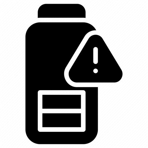Battery Low Notification Ui Warning Sign Alert Icon Download On Iconfinder