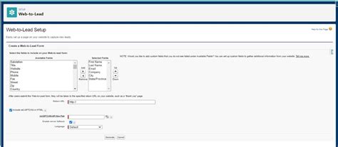 web to lead in salesforce with example salesforce geek