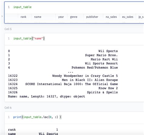 Table Inputs Learn Hex Technologies