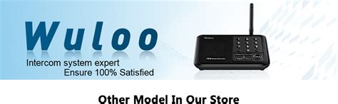 Wuloo Intercoms Wireless For Home Feet Range Channel Code Wireless Intercom System