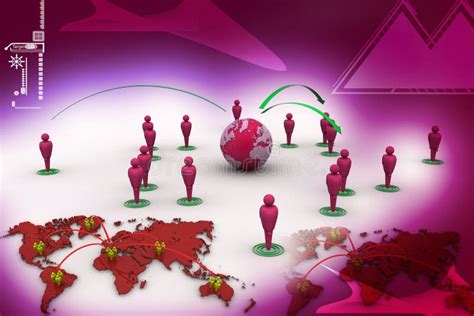 Global Computer Networking Stock Illustration Illustration Of Abstract 36744658