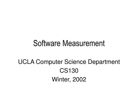 Ppt Software Measurement Powerpoint Presentation Free Download Id562901