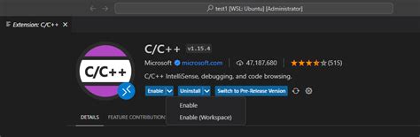 Enable Workspace Extension Under Wsl But It Is Disabled As Enabled In Wsl Globally · Issue