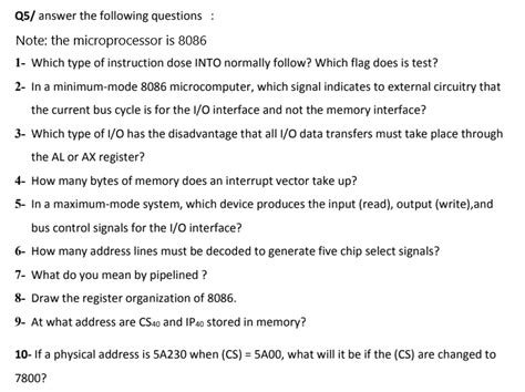 Solved 25 Answer The Following Questions Note The