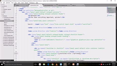Angular JS Tutorial Create A Notepad Application Using Angular Js Bootstrap YouTube