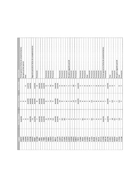 Notas Segundos Parciales Pdf