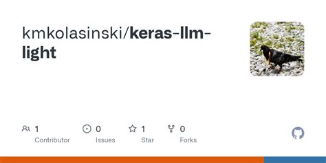 Github Kmkolasinskikeras Llm Light