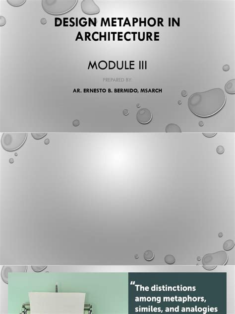 Module 3 Ar Design 1 Design Metaphor Pdf Metaphor Analogy