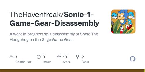Github Theravenfreaksonic 1 Game Gear Disassembly A Work In