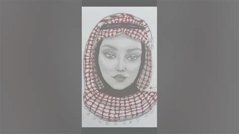 رسم الشماغ الاردني🇯🇴 Youtube