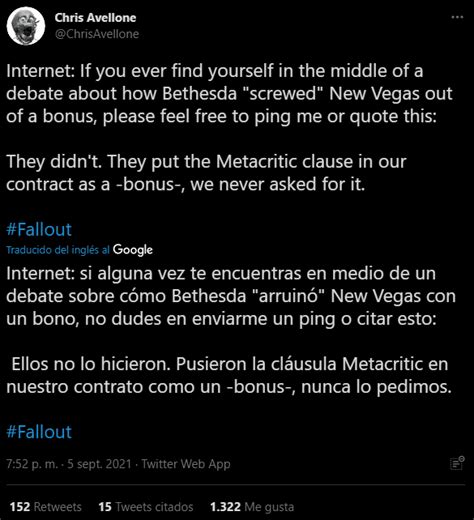 Chris Avellone Revela Nuevos Detalles Sobre El Conflicto De Bethesda Y