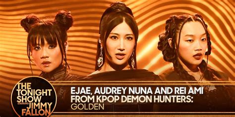 Video Watch Ejae Audrey Nuna And Rei Ami Perform From Kpop Demon