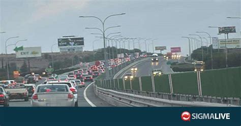 Οδηγοί «κολλημένοι στον αυτοκινητόδρομο Λεμεσού Λευκωσίας με το «καλημέρα Sigmalive