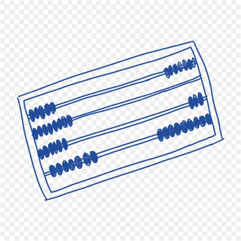 손으로 그린 선 그리기 학생 일러스트 용품 주판 그림 손잡다 귀엽다 푸른색 Png 일러스트 및 Psd 이미지 무료 다운로드 Pngtree