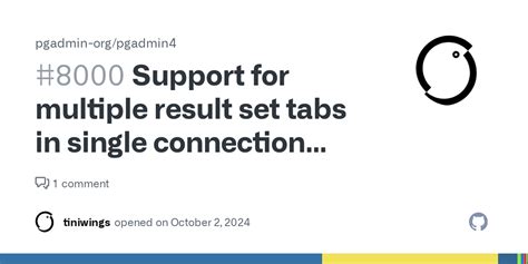 Support For Multiple Result Set Tabs In Single Connection Data Output