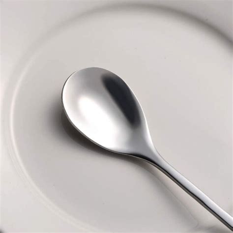 Badu Bg Комплект лъжички за кафе от неръждаема стомана 10 бр чаени лъжички десертни лъжички с