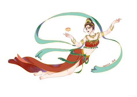 飞天风格插画设计作品 设计人才灵活用工 设计dna