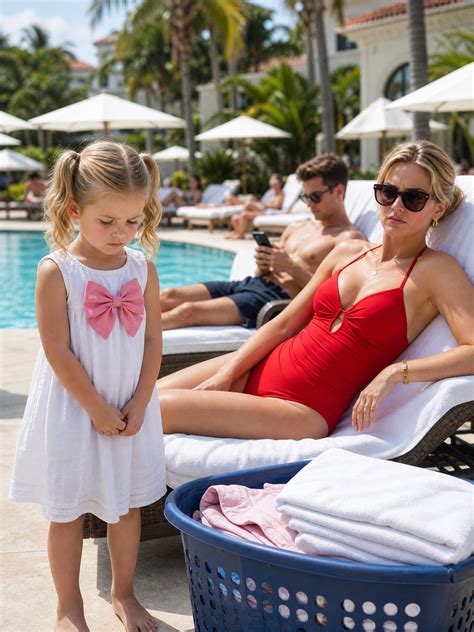 A Rude Woman Boldly Claimed The Two Poolside Loungers My 8 Year Old
