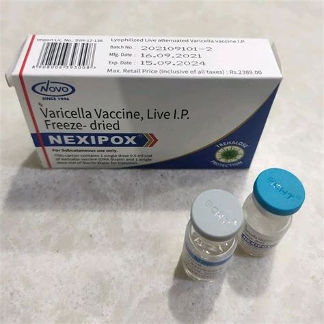 Varicella Vaccine Live Ip 2 Vial Treatment Chickenpox At ₹ 1720