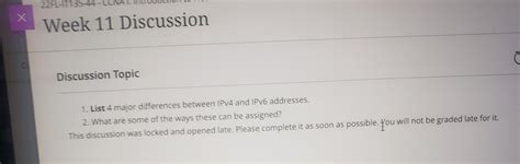 Solved 1 List 4 Major Differences Between Ipv4 And Ipv6