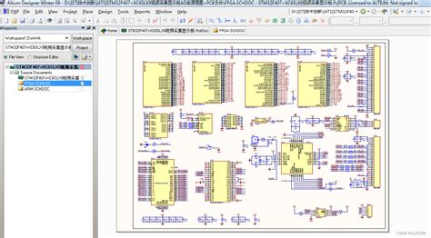 基于stm32f407xc6slx9视频采集显示板ad版原理图pcb文件，ad09设计的工程文件 Csdn博客