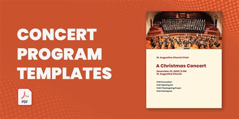 9 Concert Program Templates Pdf