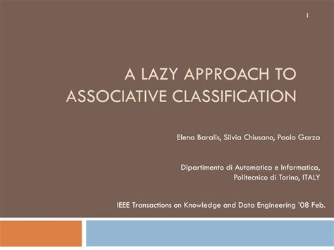 Ppt A Lazy Approach To Associative Classification Powerpoint