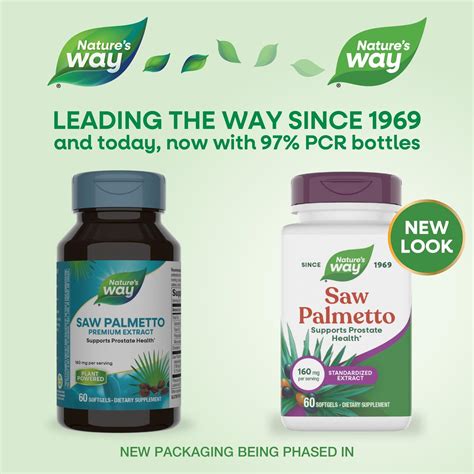 Natures Way Saw Palmetto Extrait Standardisé 160 Mg 60 Gélules