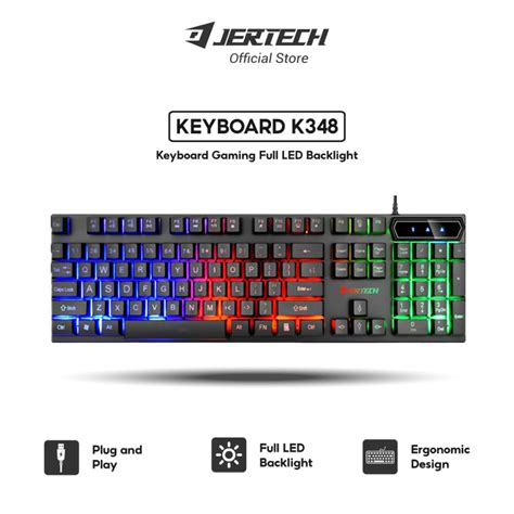 JERTECH Keyboard Gaming Jertech K Full LED Backlight Lazada Indonesia